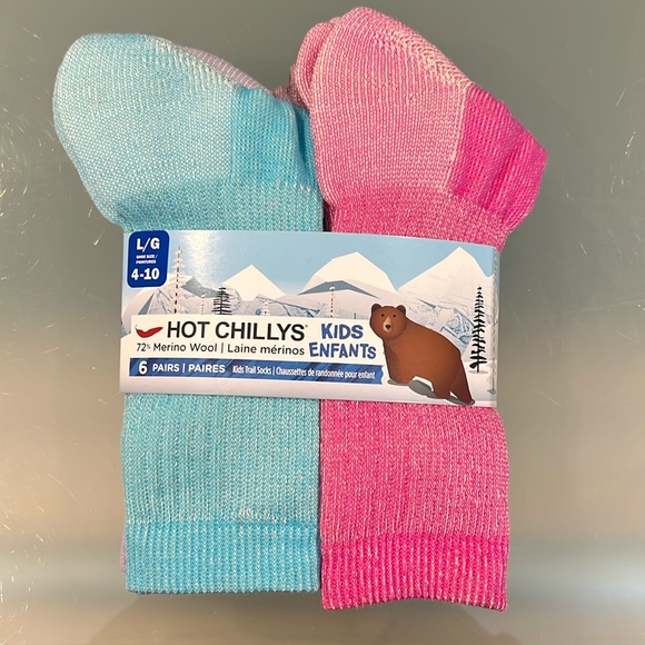 Hot Chillys | Accessories | Hot Chillys Kids Wool Socks 6 Pairs | Poshmark